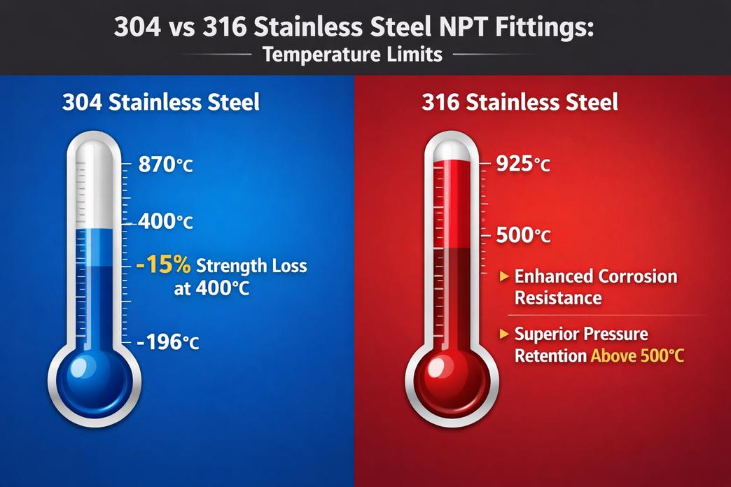 304 vs 316: Choosing the Right Stainless Steel NPT Pipe Fittings